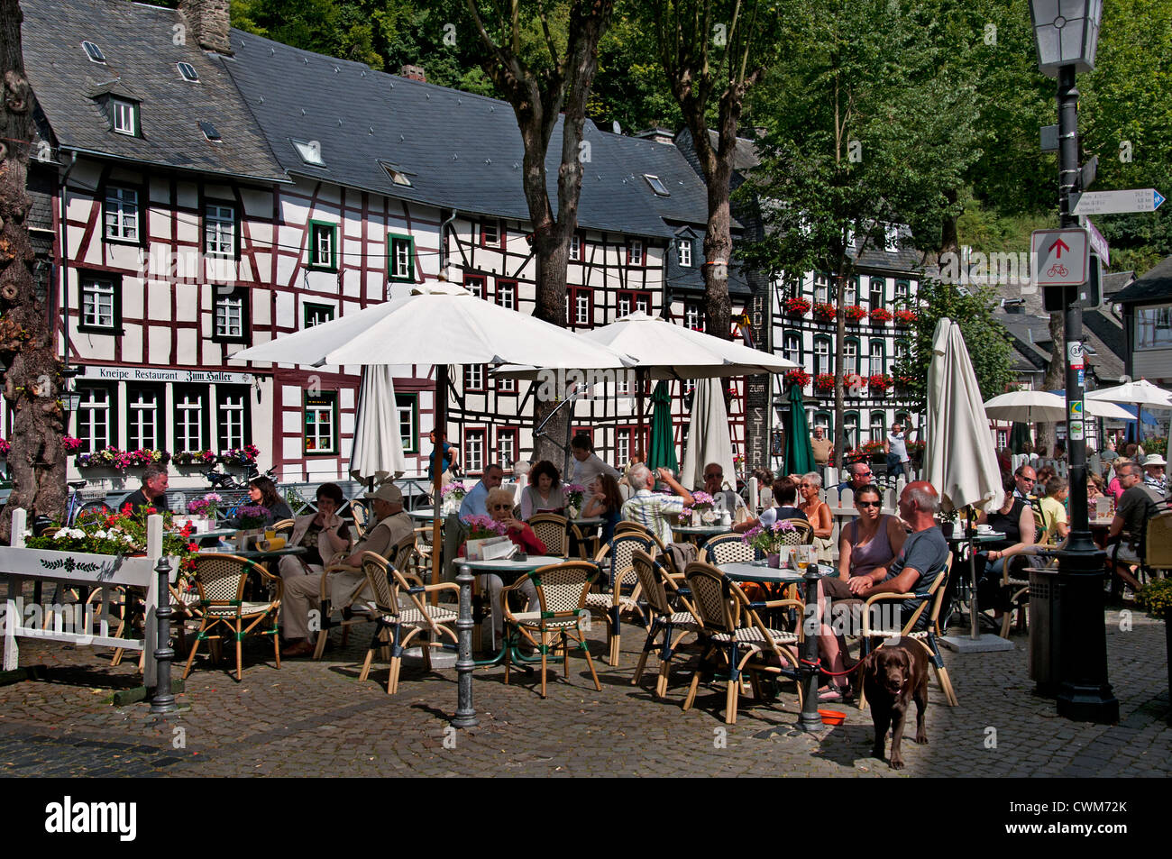 Monschau 13th Century Nordeifel Eifel Germany half-timbered house ...