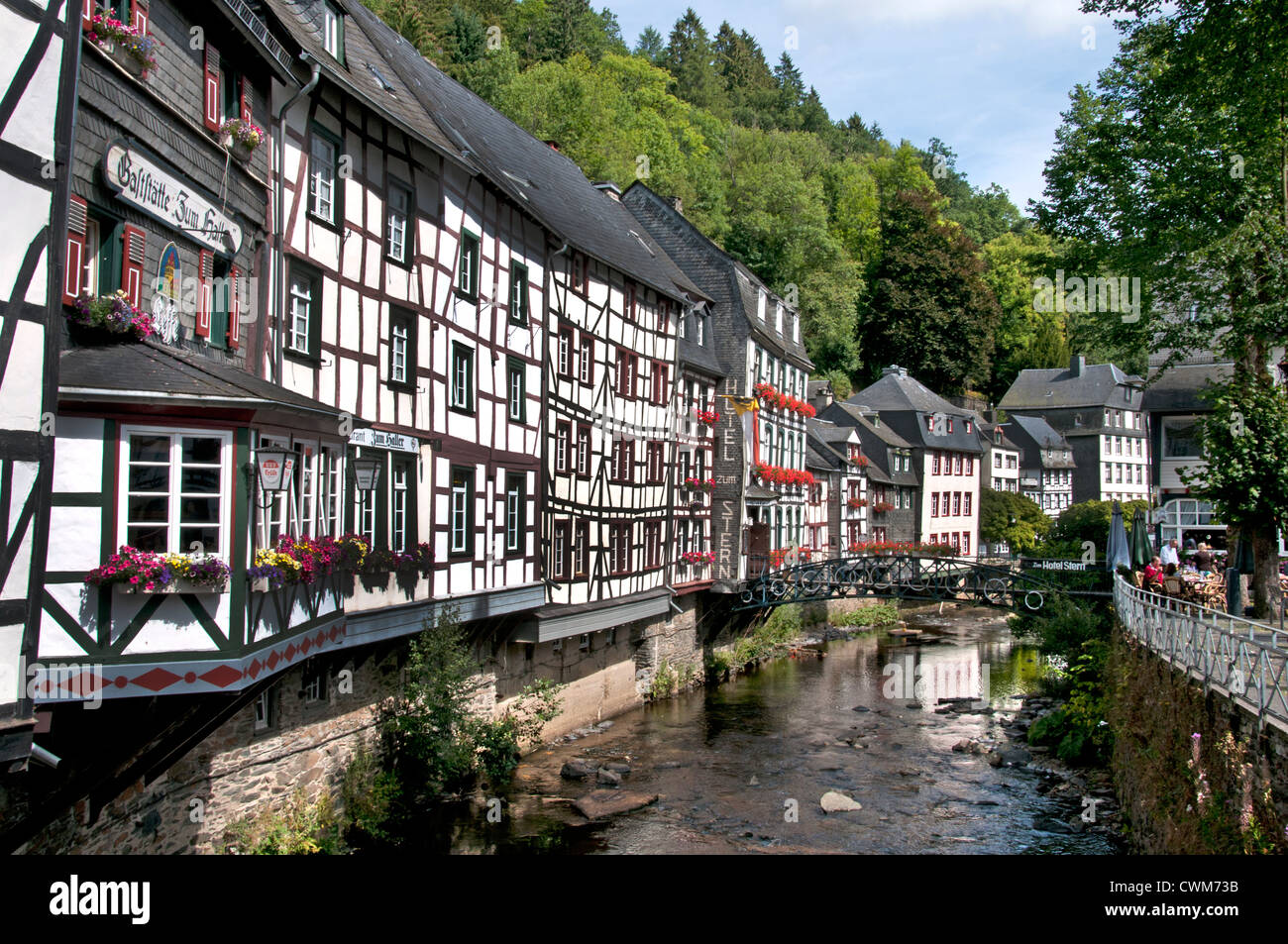 Monschau 13th Century Nordeifel Eifel Germany half-timbered house ...