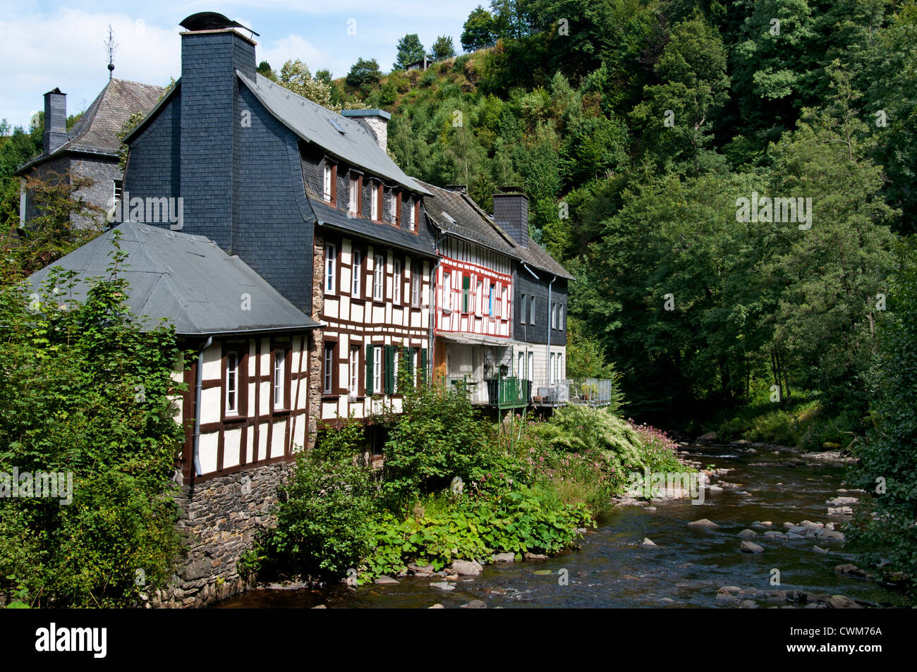 Monschau 13th Century Nordeifel Eifel Germany half-timbered house ...