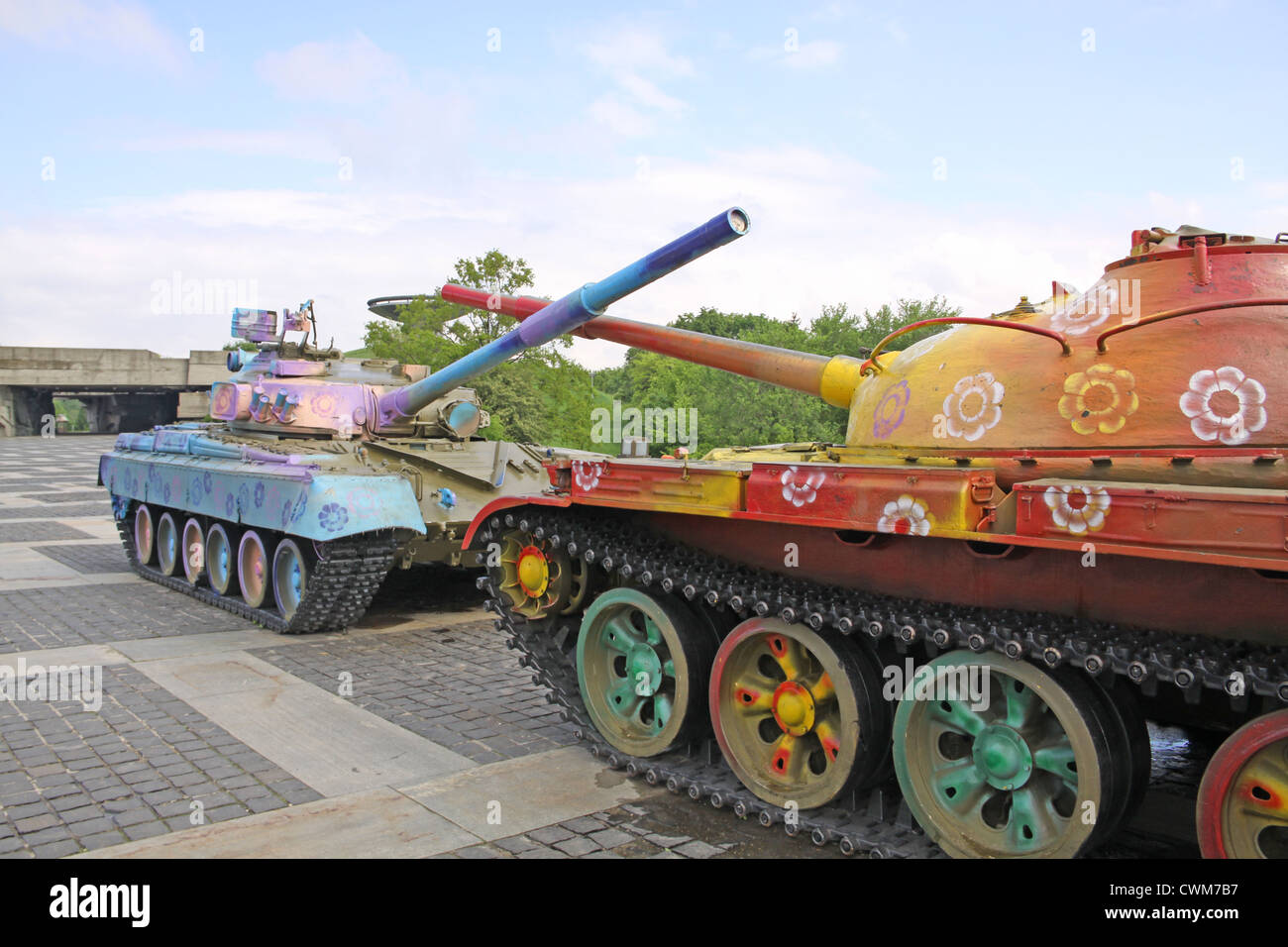 Ukraine. Kiev. Tanks in the Memorial Complex of Museum of the Great ...