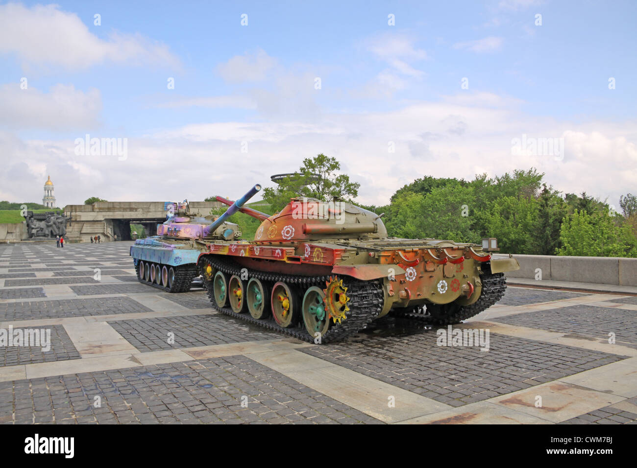 Ukraine. Kiev. Tanks in the Memorial Complex of Museum of the Great ...
