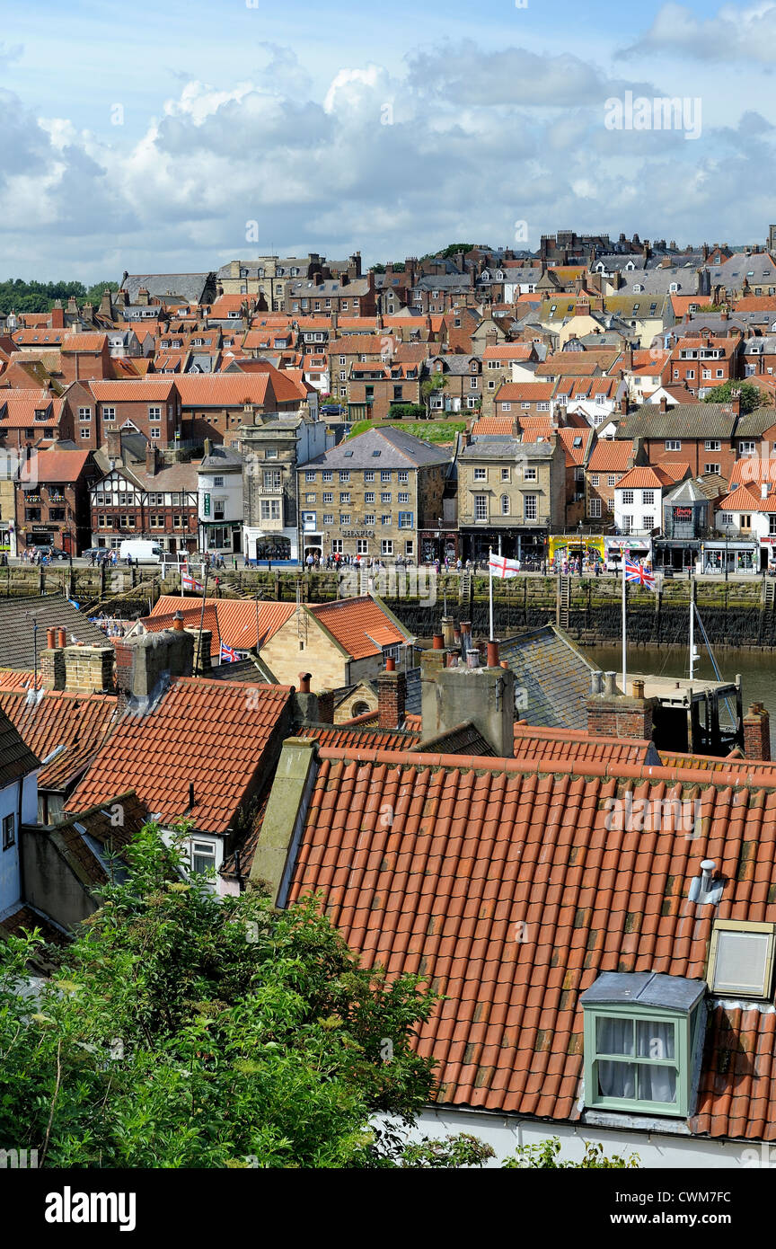 whitby town north yorkshire england uk Stock Photo - Alamy