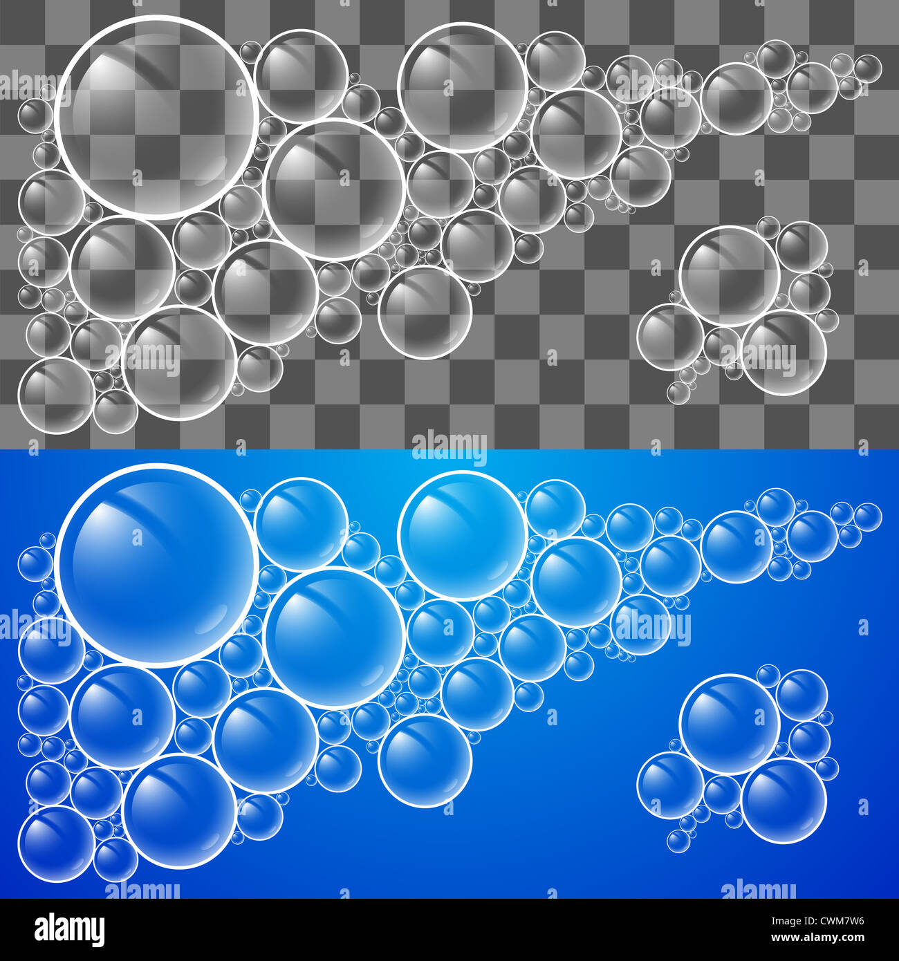 Cool Transparent Soap Bubbles. Illustration for design Stock Photo - Alamy