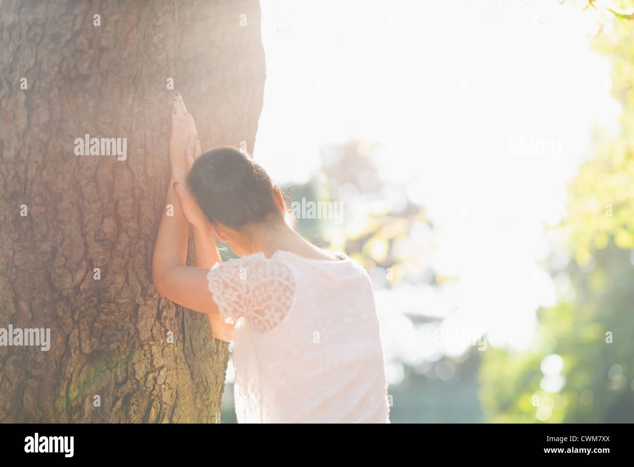 Lean against tree hi-res stock photography and images - Alamy