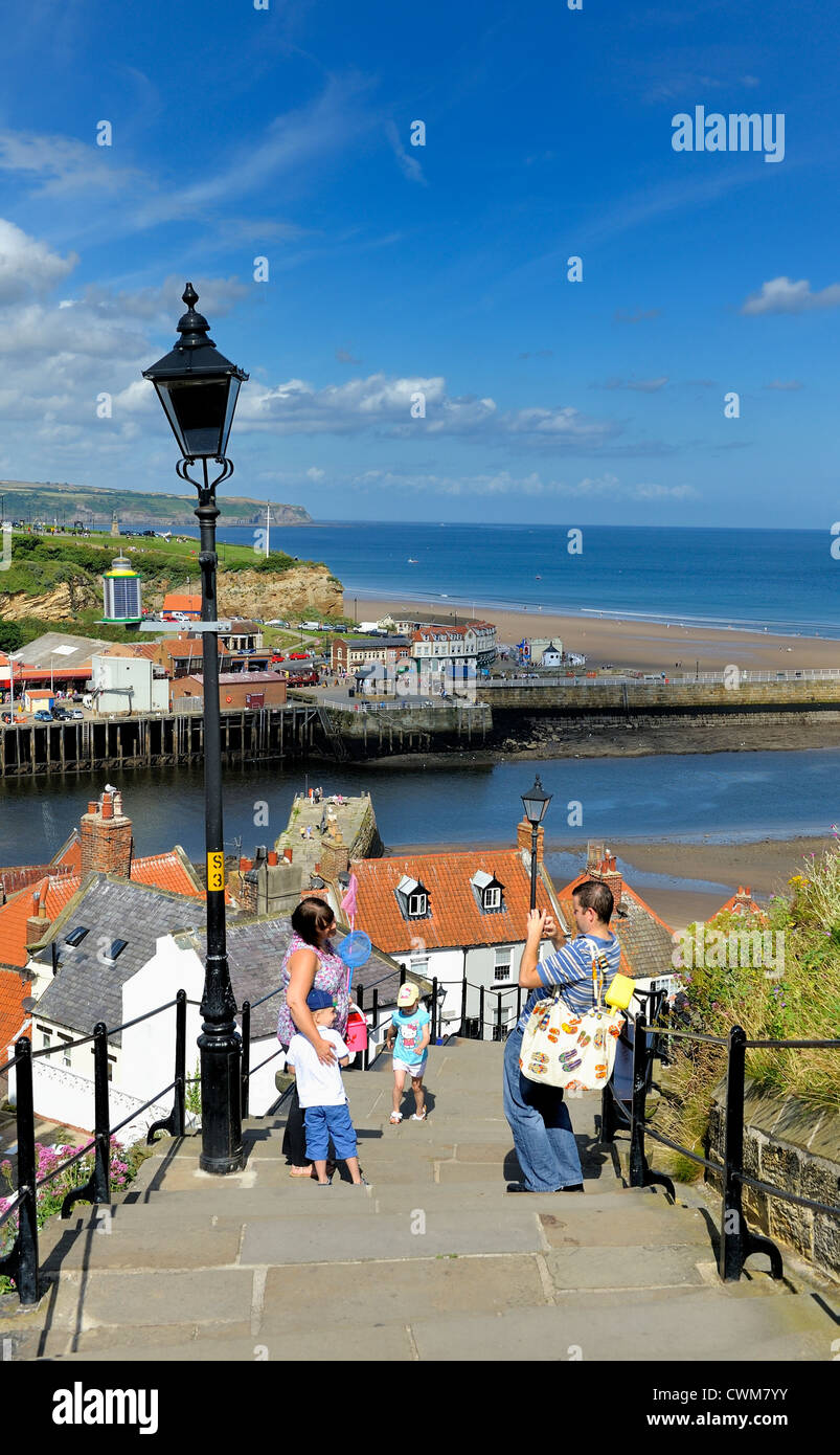 Climbing whitby steps hi-res stock photography and images - Alamy