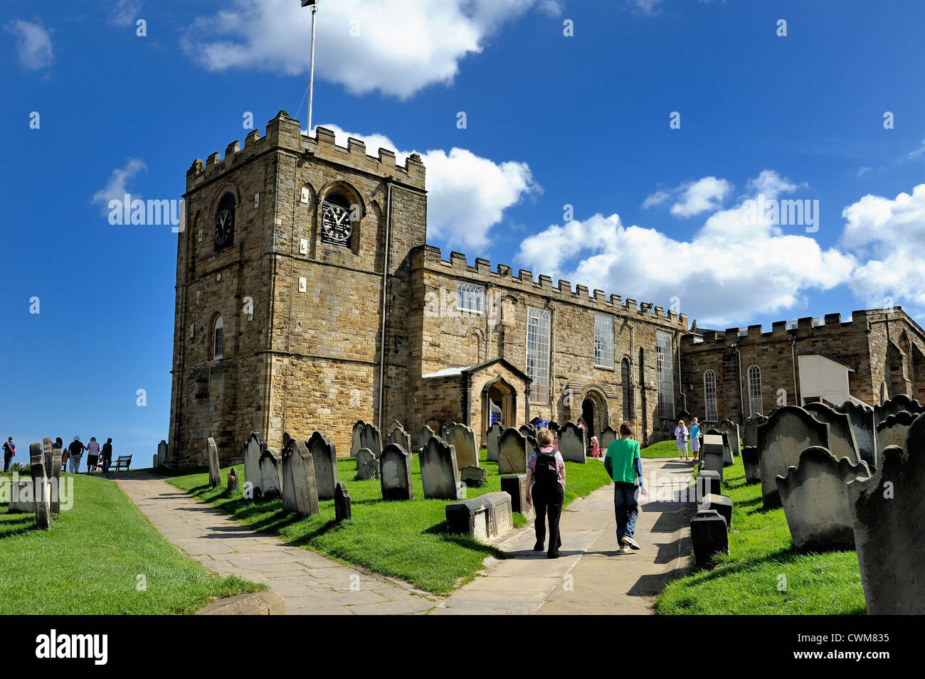 st mary's church whitby north yorkshire england uk Stock Photo - Alamy