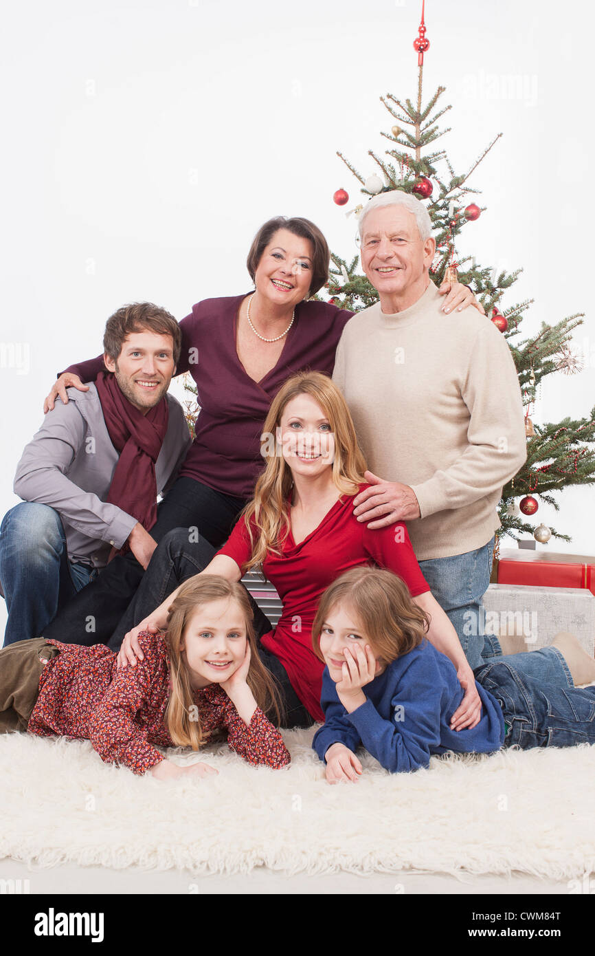 Portrait of multi generation family, smiling Stock Photo - Alamy