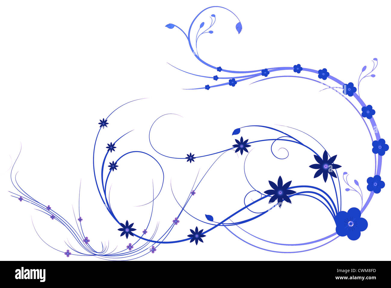 Beautiful illustrated flower background design with space for your text ...