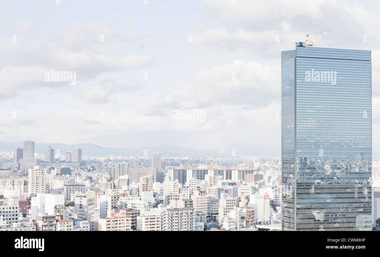 Japan, Osaka, View of city skyline Stock Photo - Alamy