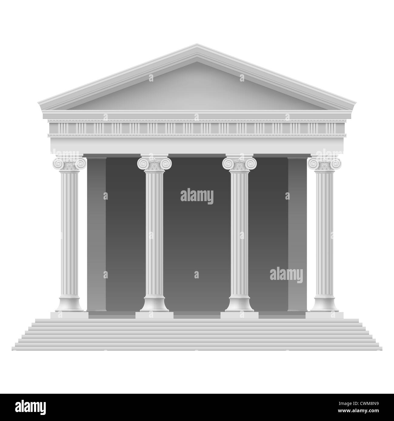 Greek temple style portico hi-res stock photography and images - Alamy