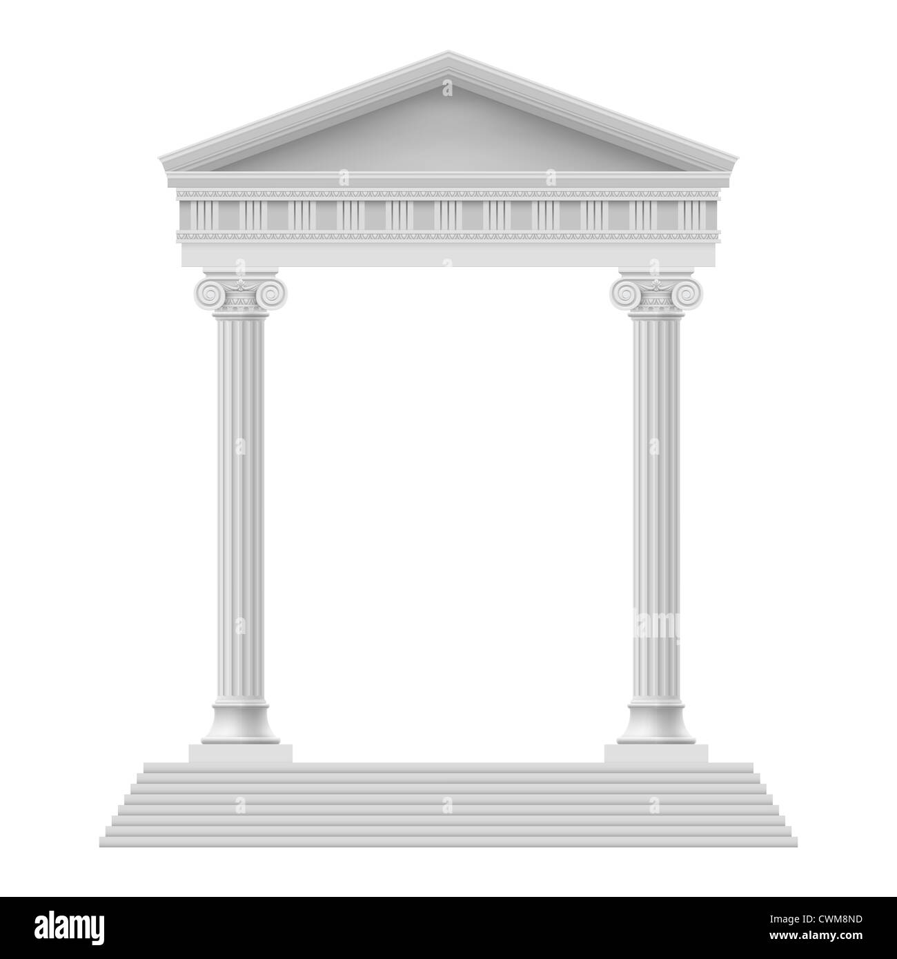 Doric style portico Cut Out Stock Images & Pictures - Alamy