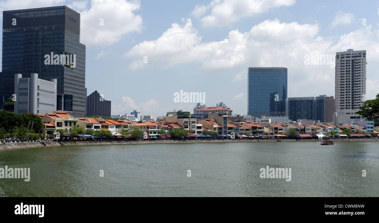 Singapore boat quay shophouses hi-res stock photography and images - Alamy