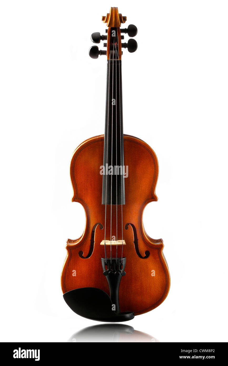 mini violin isolated on white background Stock Photo - Alamy