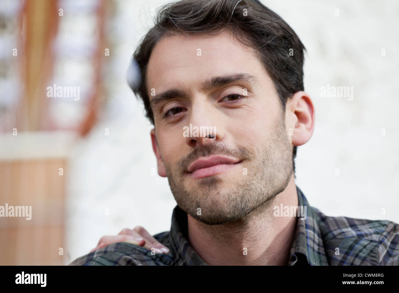 Mid adult man smiling, portrait Stock Photo - Alamy