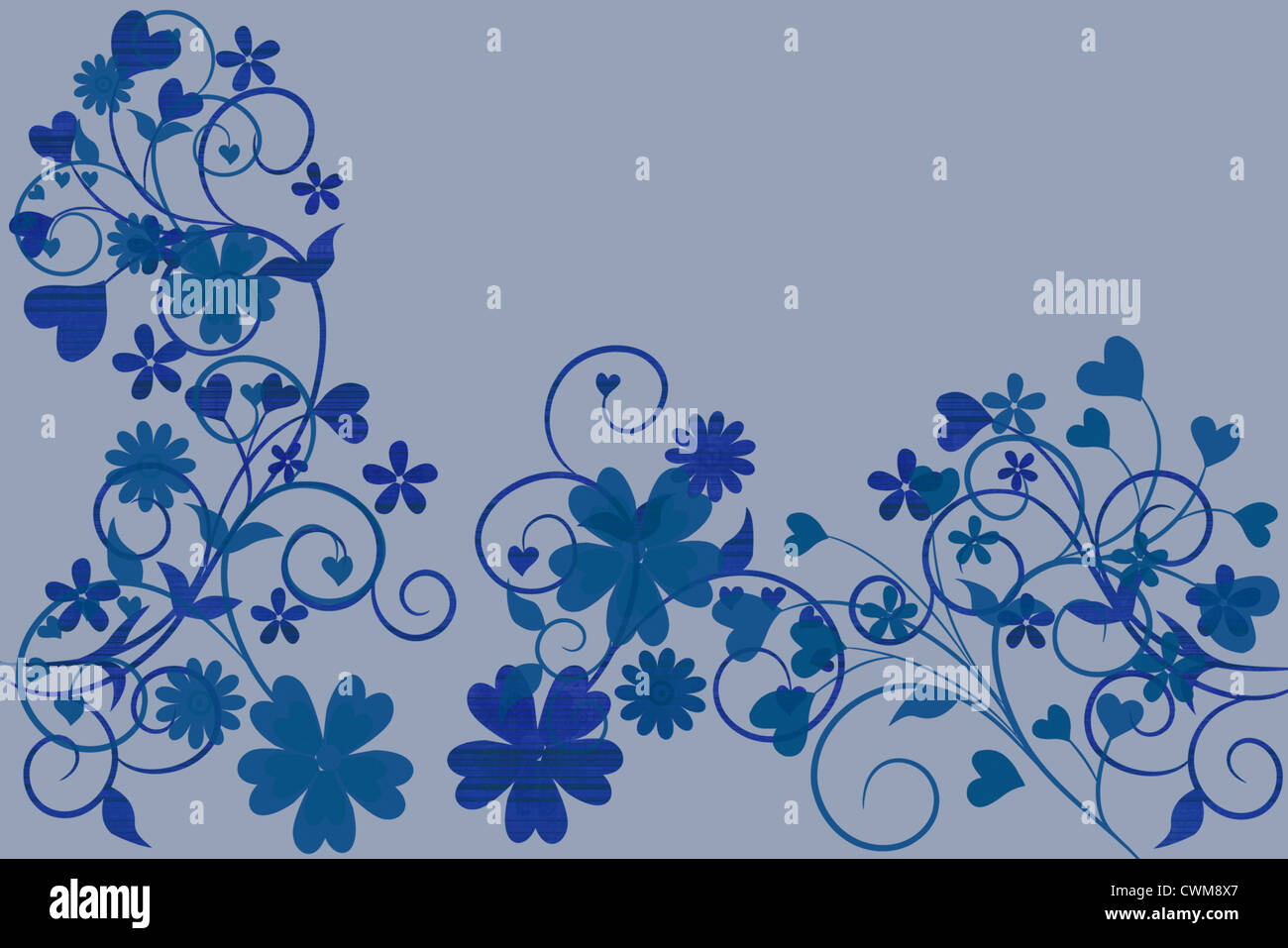 Beautiful illustrated flower background design with space for your text ...