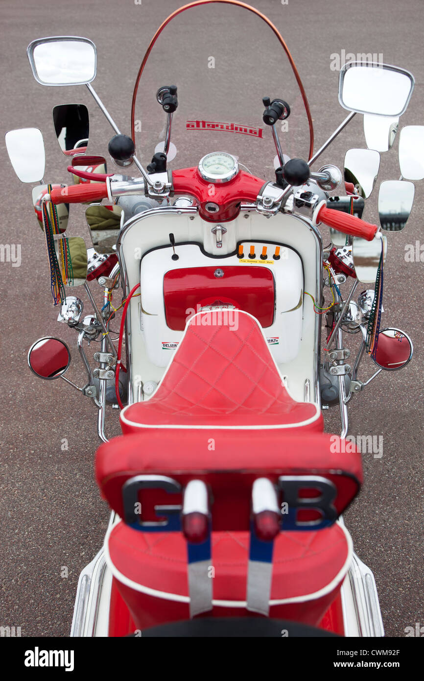 Customised Classic Lambretta Scooter Stock Photo - Alamy