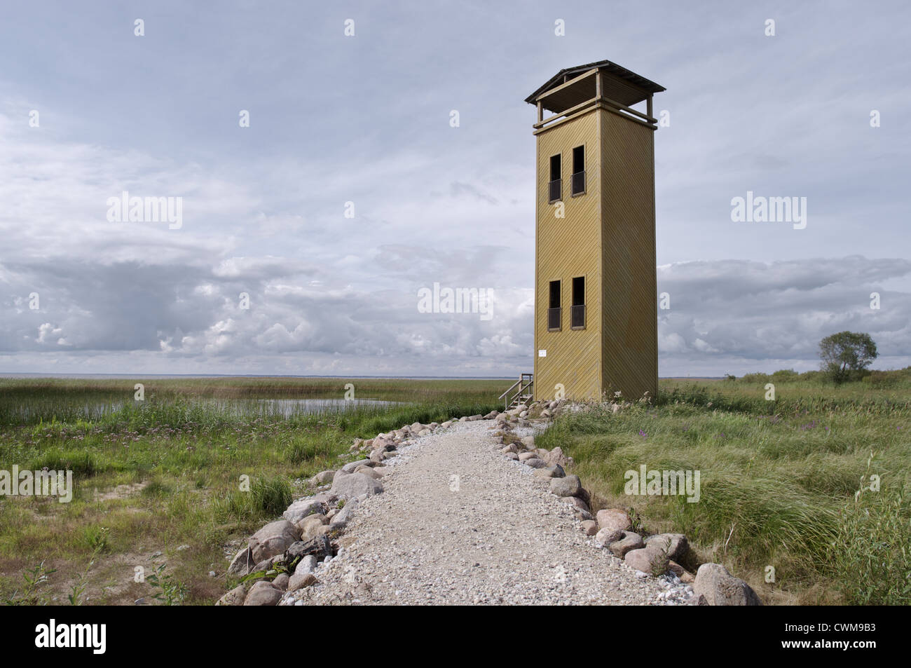 Joesuu Bird Watching Tower Near Lake Võrtsjärv Visitor Center, Viljandi ...