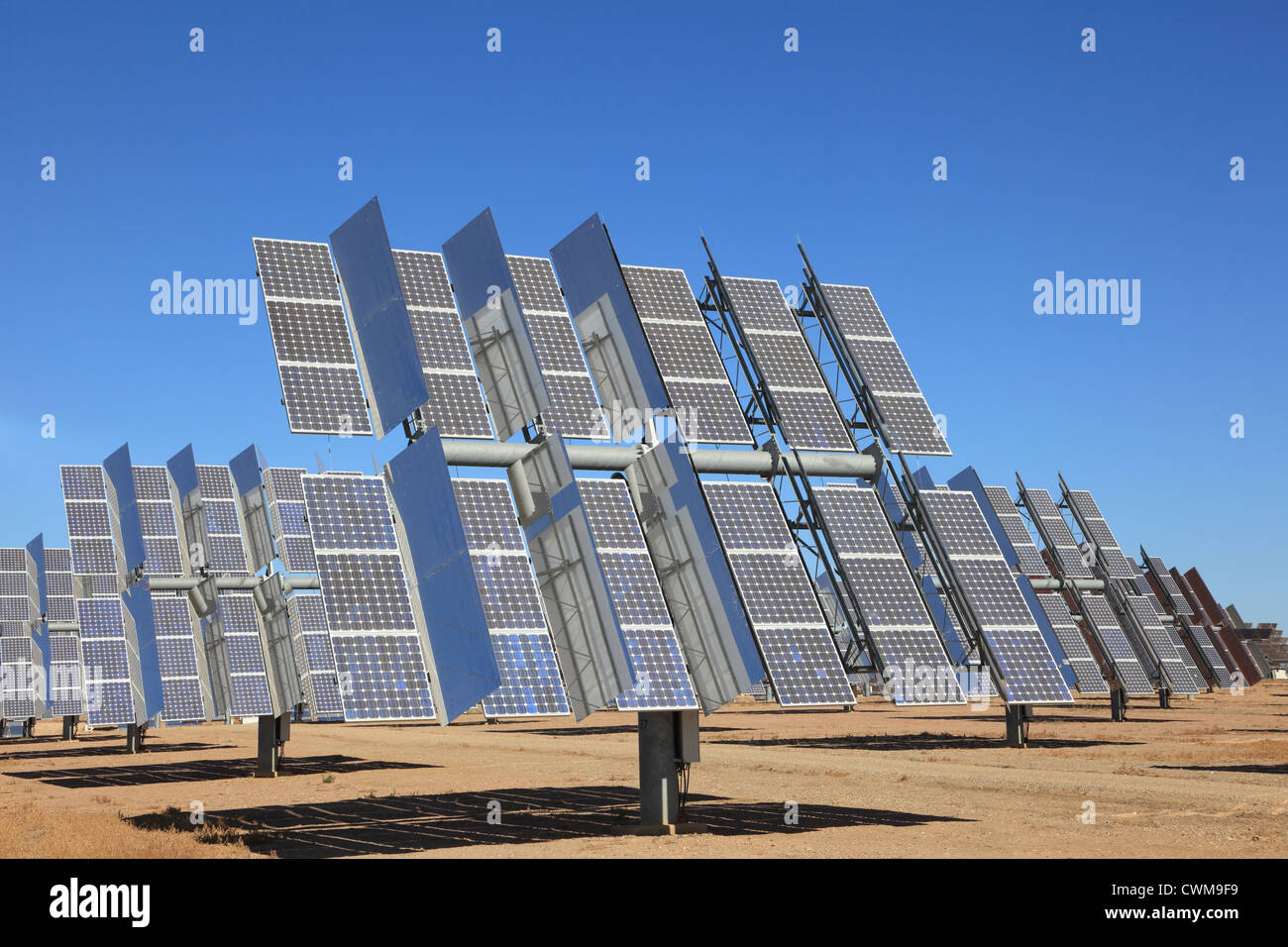 Photovoltaic panels of a Solar Power Station Stock Photo - Alamy