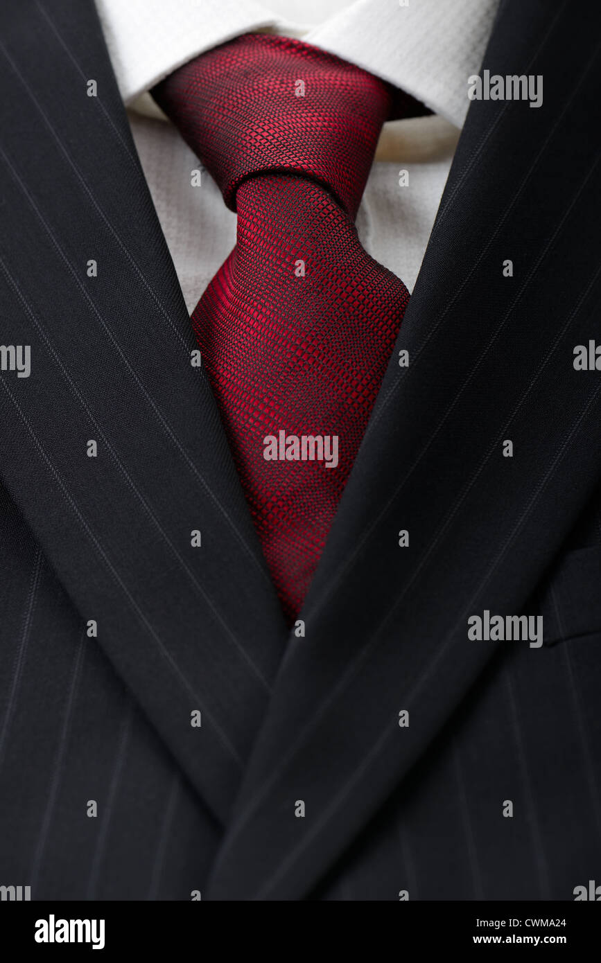 Black suit with white shirt and black bow tie hi-res stock photography ...