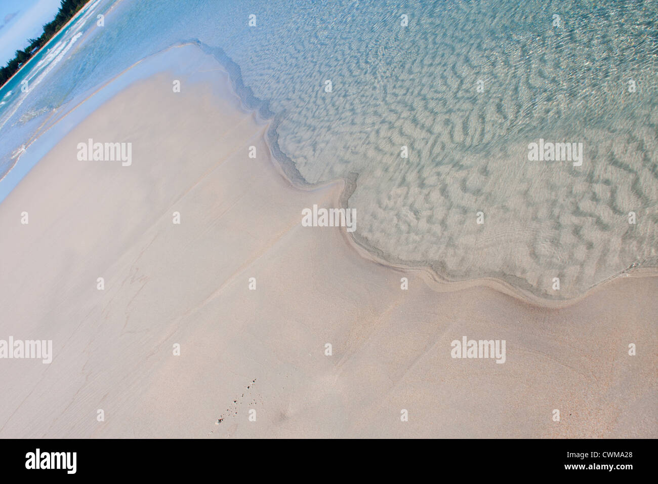 Edge of the water on the beach Stock Photo - Alamy