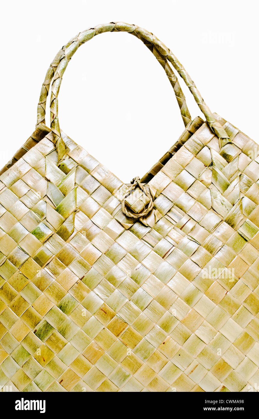 A bag made from buri palm Stock Photo - Alamy