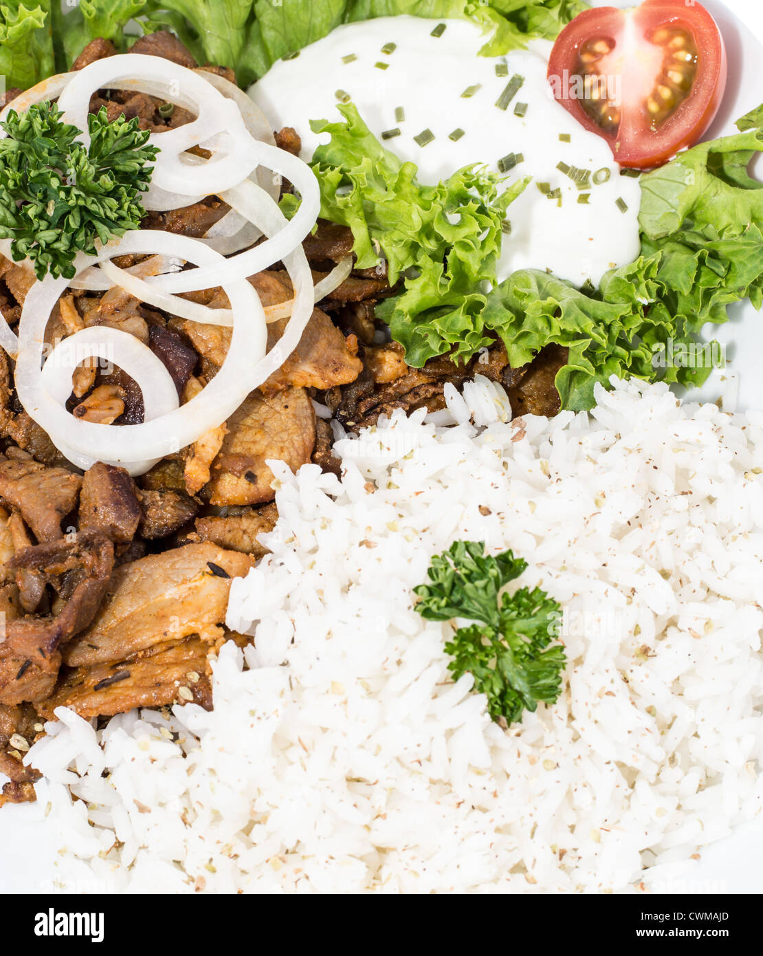 Lamb Kebab Rice Salad High Resolution Stock Photography and Images - Alamy