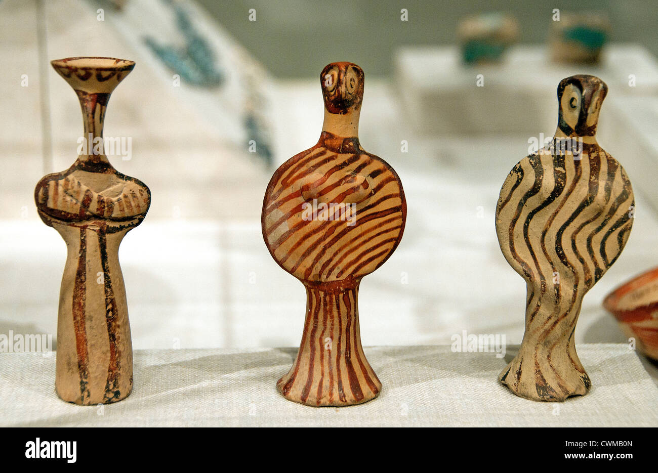 Female terracotta figure Late Helladic IIIA ca. 1400–1300 B.C. Helladic ...