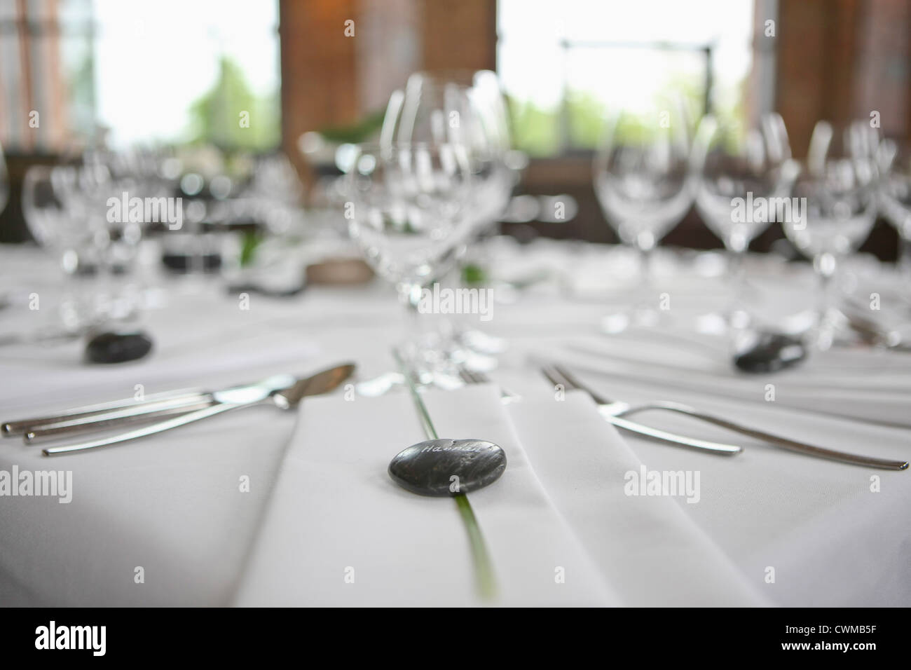 Dining table, close up Stock Photo - Alamy