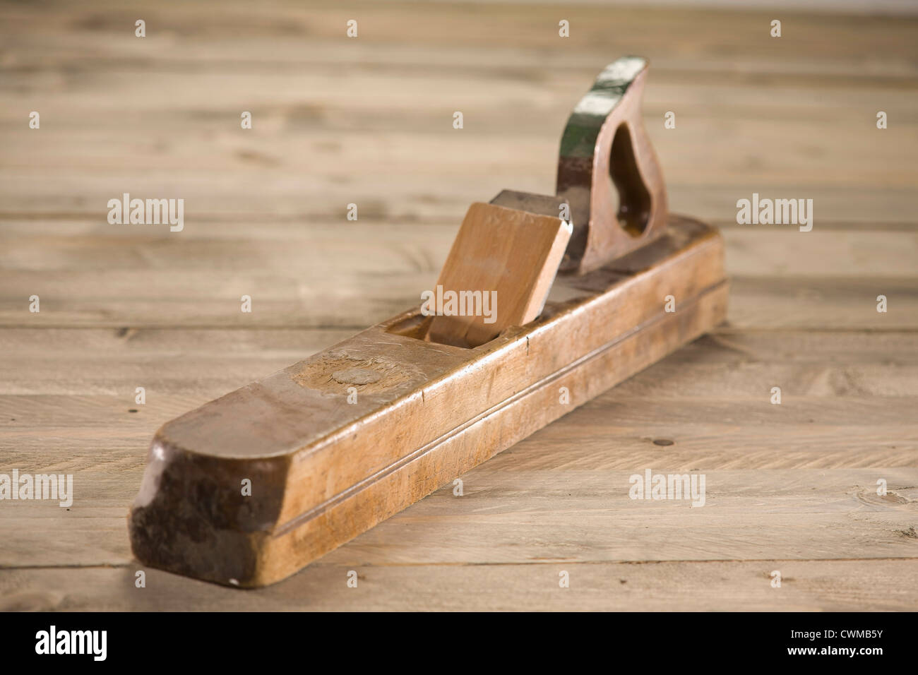 Old wood planer, close up Stock Photo - Alamy