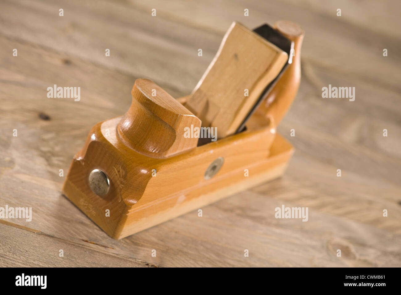 Old wood planer, close up Stock Photo - Alamy