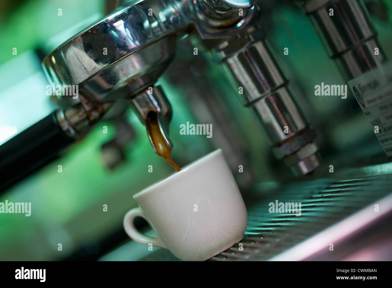 Espresso machine, close up Stock Photo - Alamy