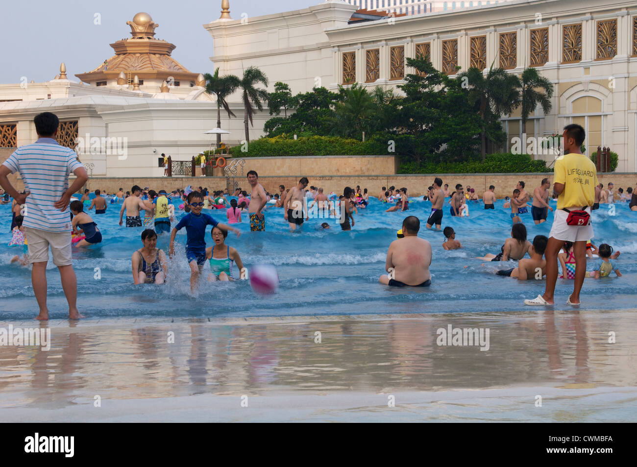 The Wave pool at the Galaxy Hotel in Macau, China Stock Photo - Alamy