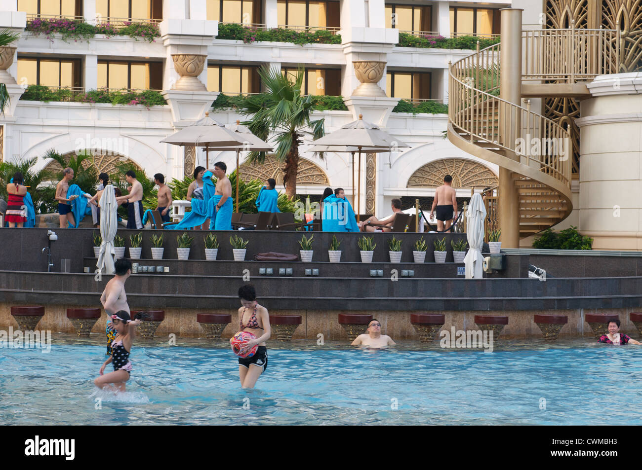 The Wave pool at the Galaxy Hotel in Macau, China Stock Photo - Alamy