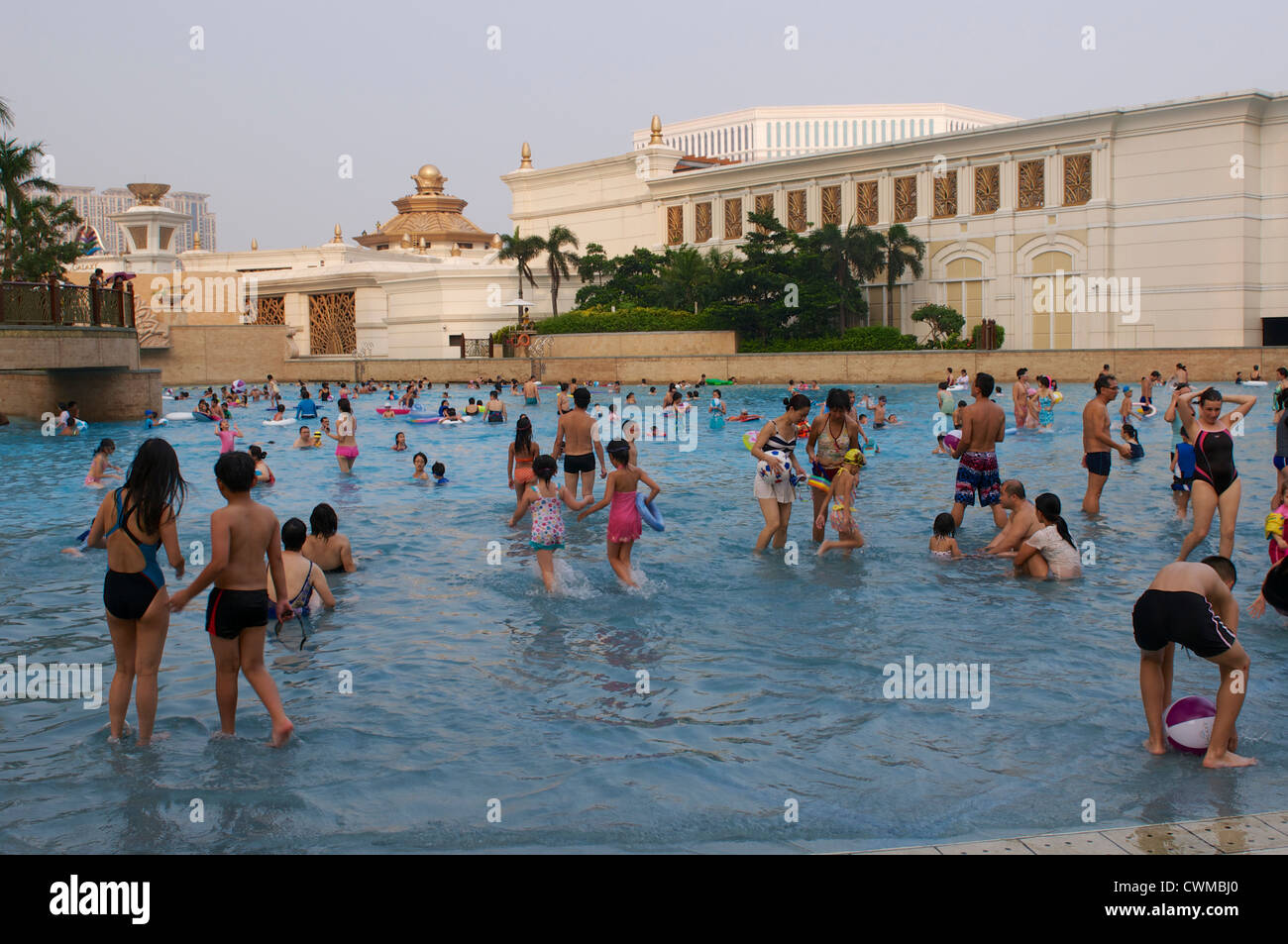 The Wave pool at the Galaxy Hotel in Macau, China Stock Photo - Alamy