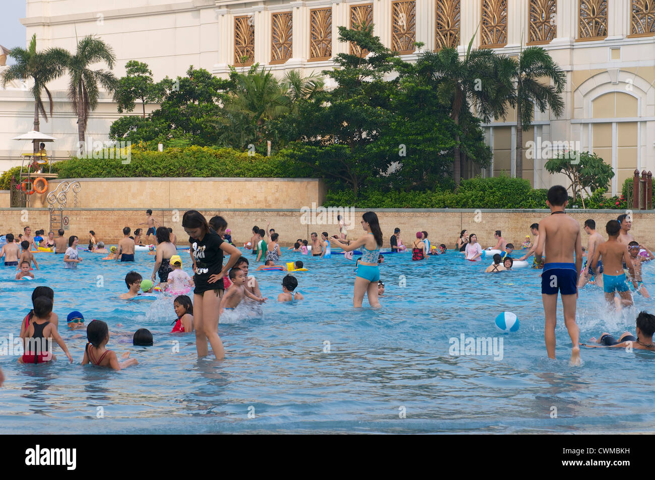 The Wave pool at the Galaxy Hotel in Macau, China Stock Photo - Alamy