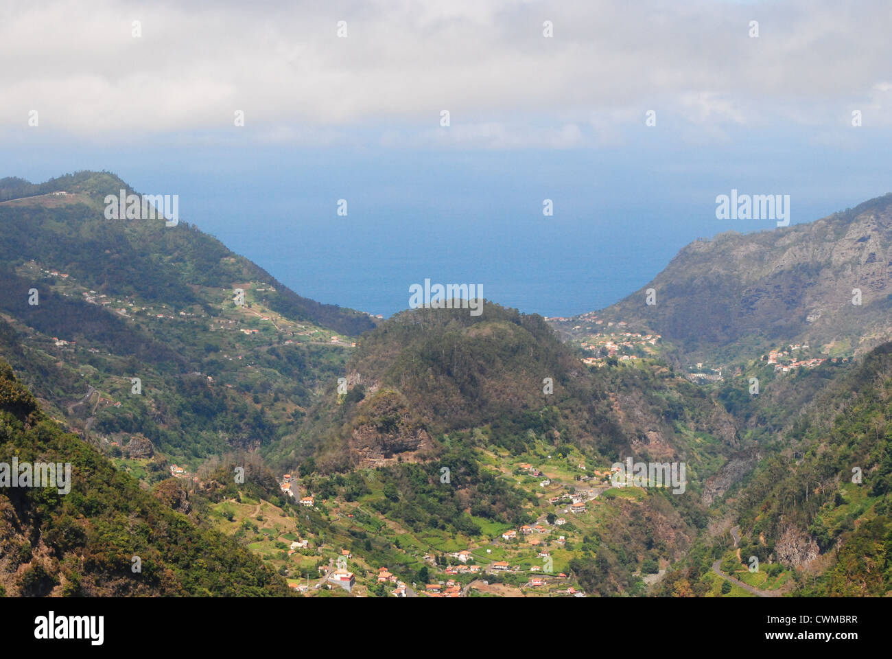 Green valley by the Atlantic Ocean Stock Photo - Alamy