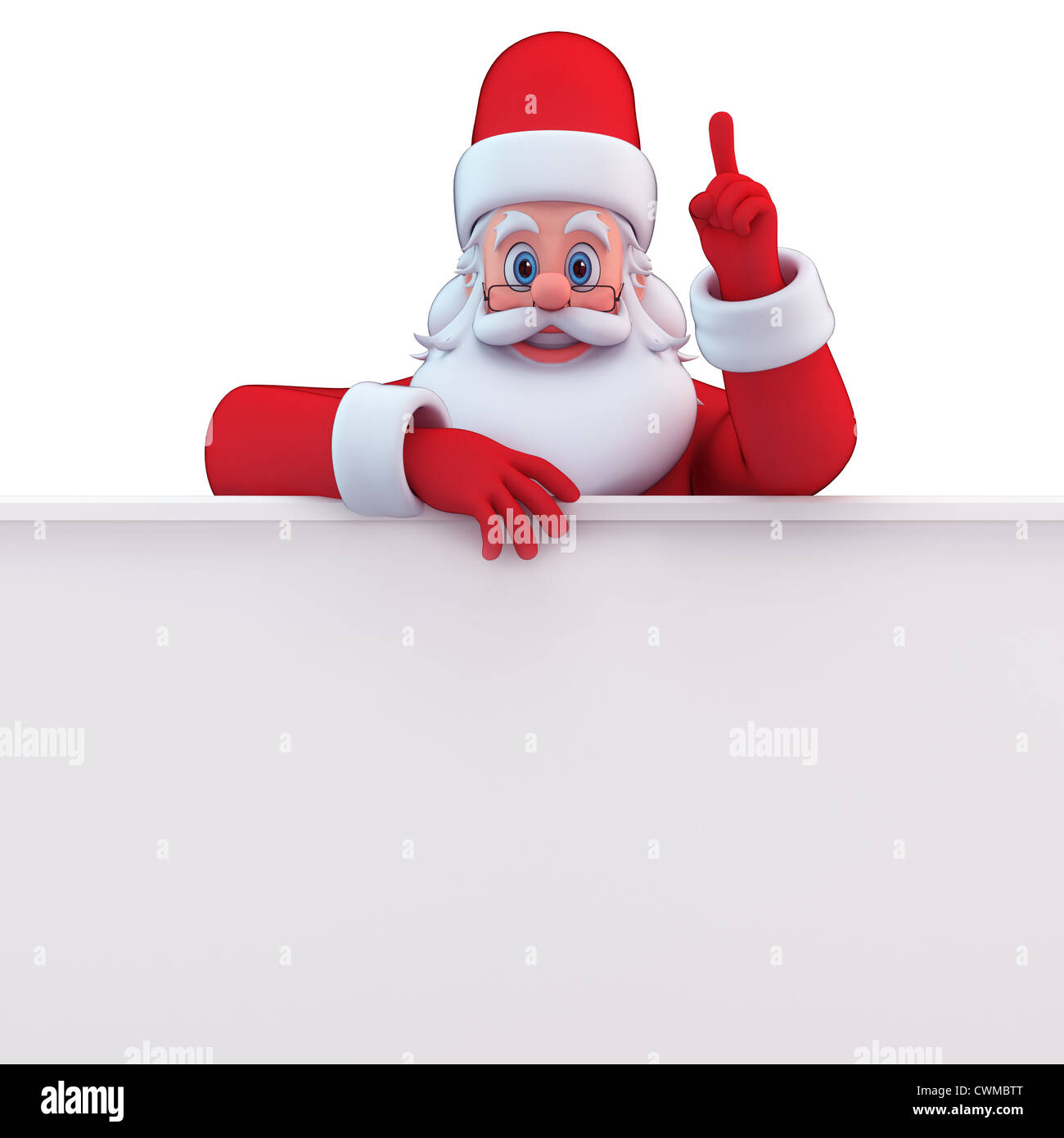 santa with sign Stock Photo - Alamy