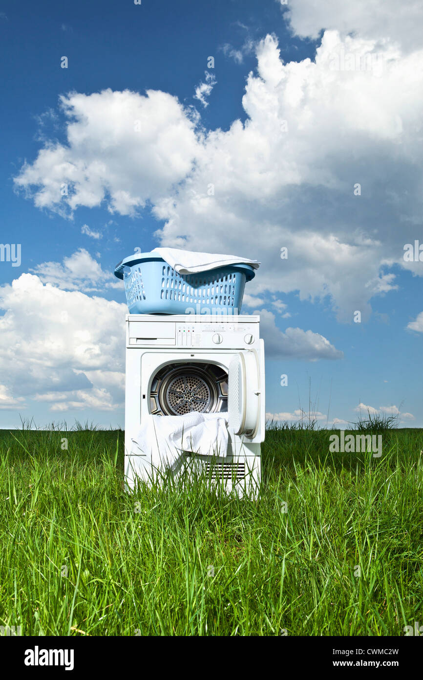 Laundry dryer in grass hi-res stock photography and images - Alamy
