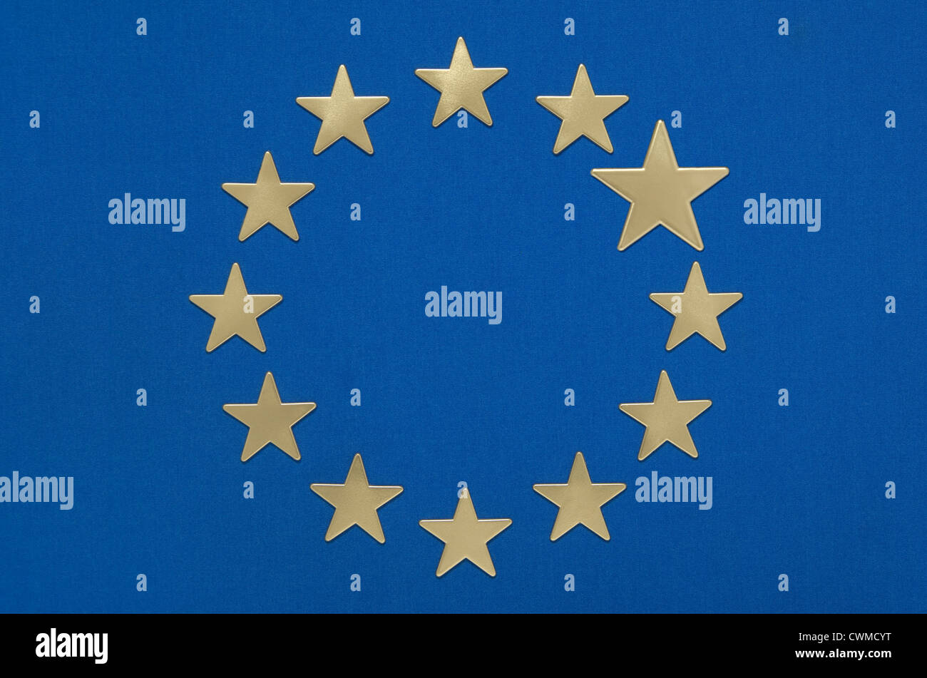 European flag against blue background Stock Photo - Alamy