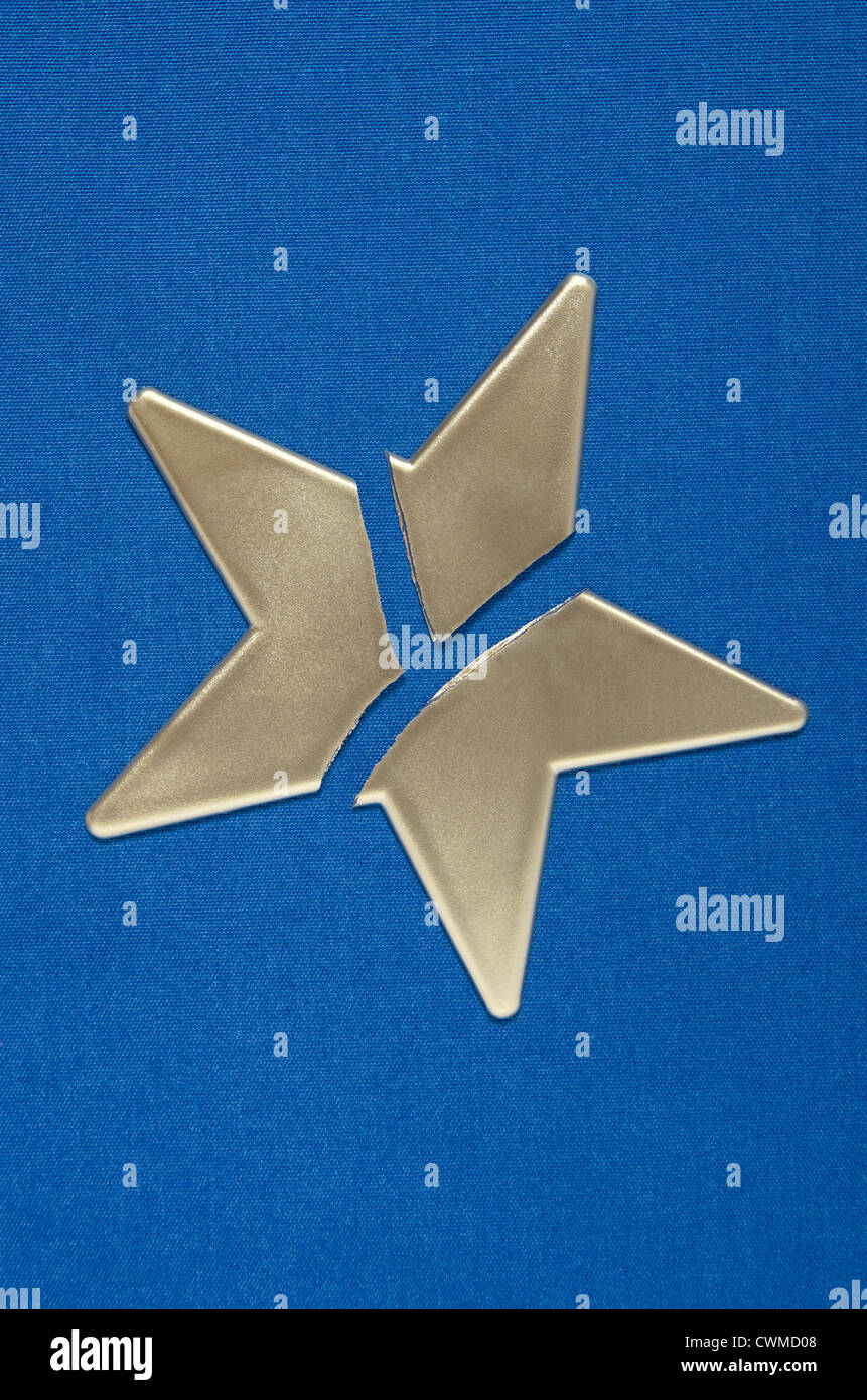 European flag star against blue background Stock Photo - Alamy