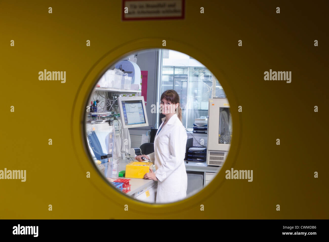 Germany, Bavaria, Munich, Scientist in laboratory, portrait Stock Photo ...