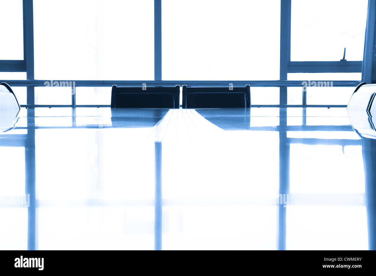 Meeting room ,reflection table Stock Photo - Alamy