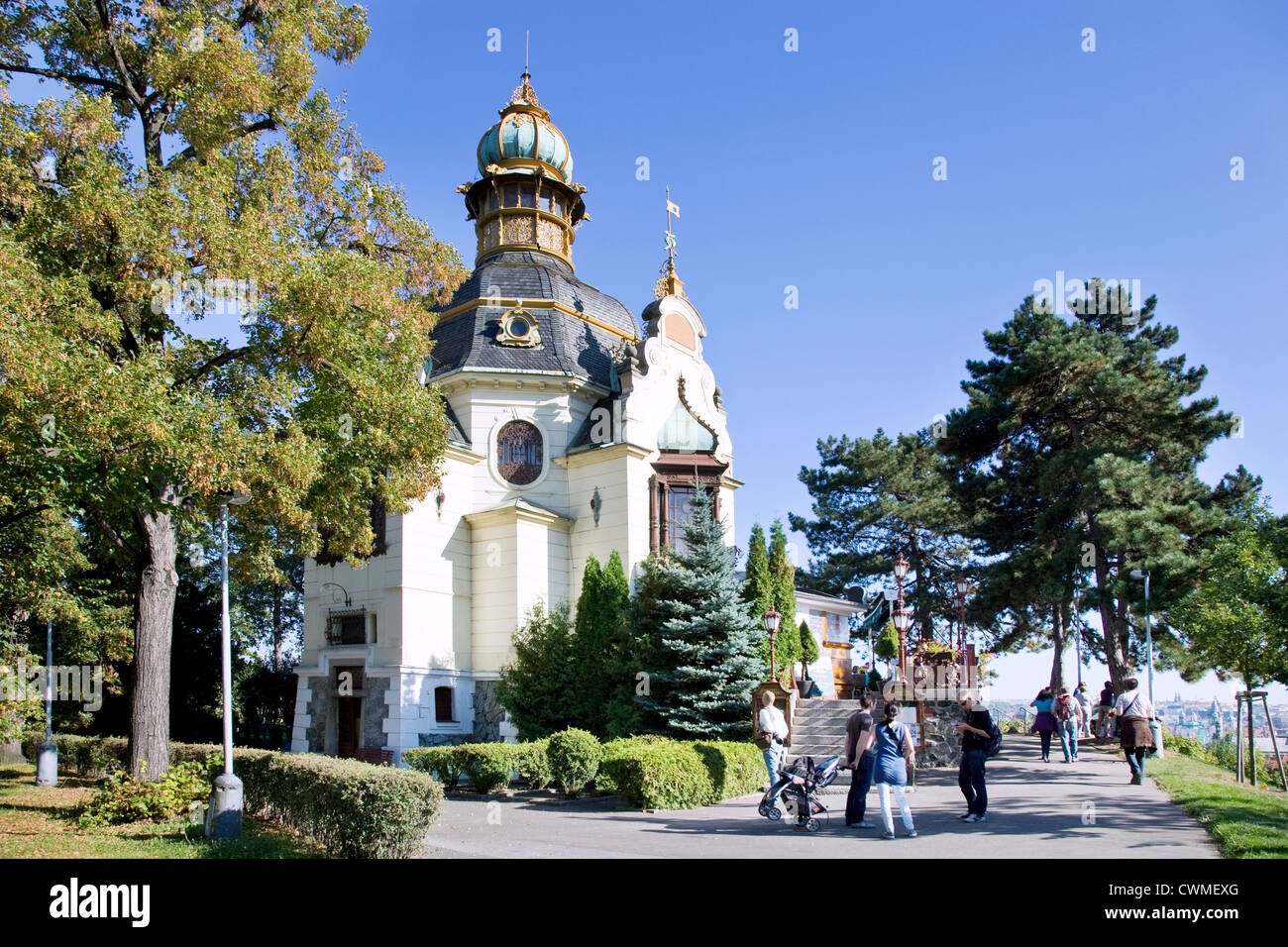 Letna park beer garden hi-res stock photography and images - Alamy