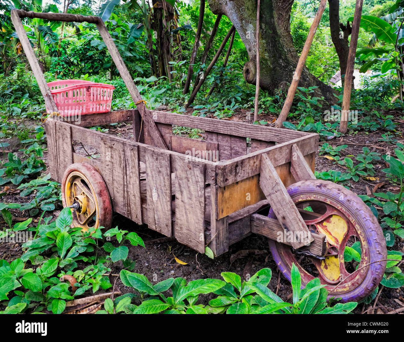 Old wooden wheel from cart hi-res stock photography and images - Alamy