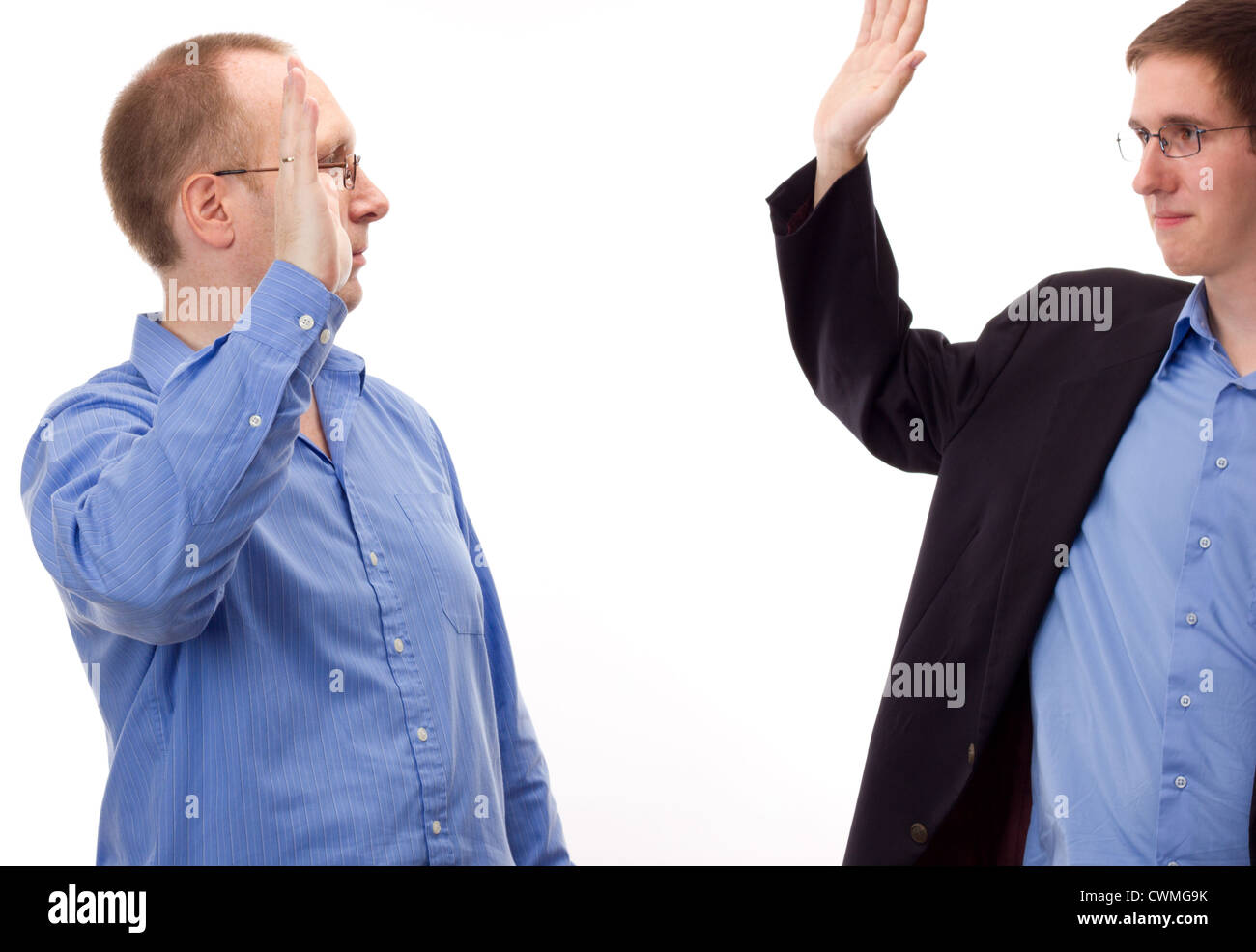 Two business people Stock Photo - Alamy