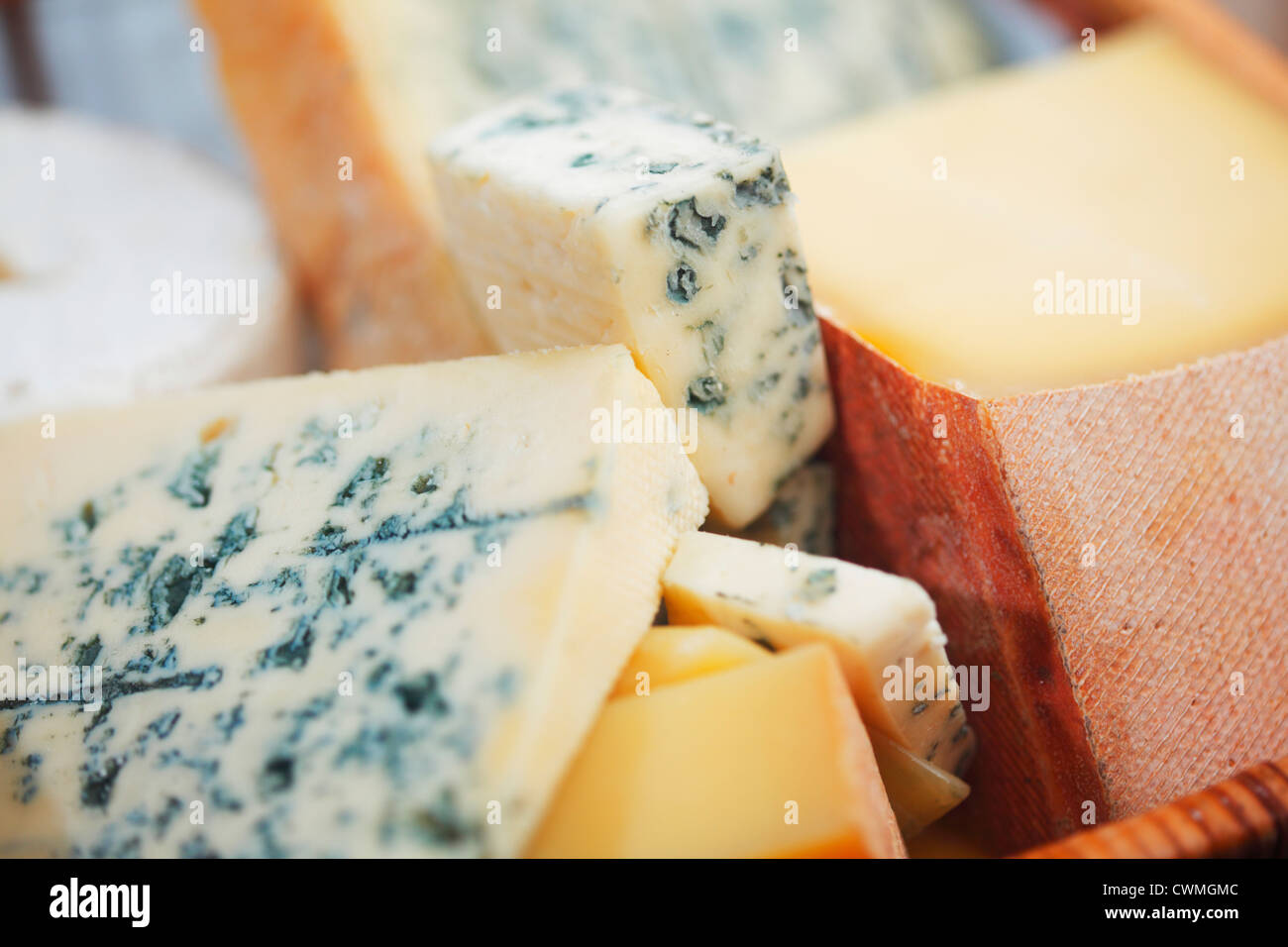 Various types of cheese composition Stock Photo - Alamy