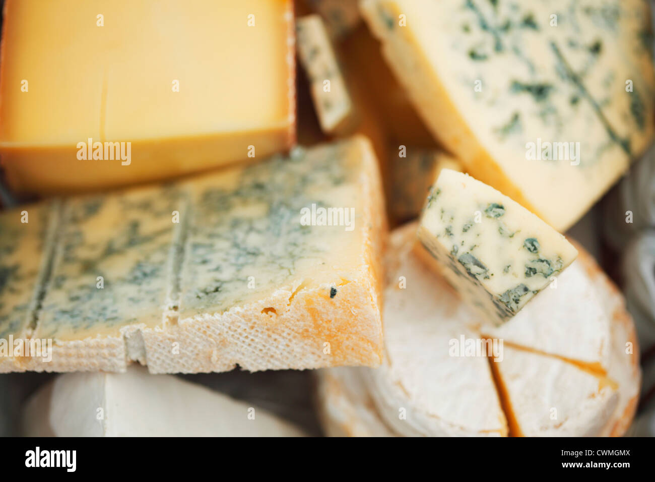 Various types of cheese composition Stock Photo - Alamy