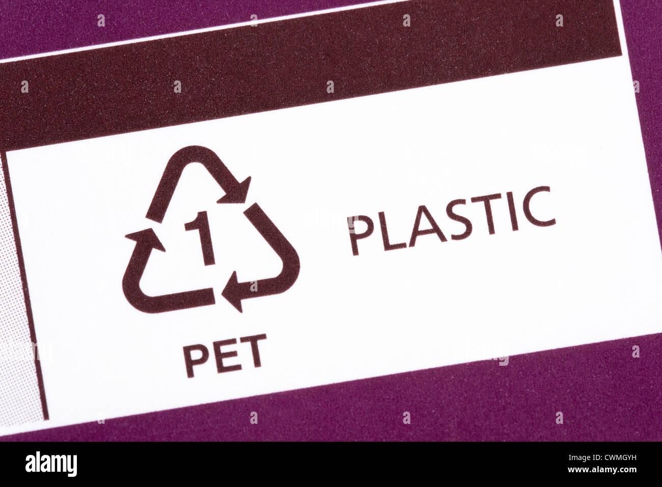 recyclable food packaging logo Stock Photo - Alamy