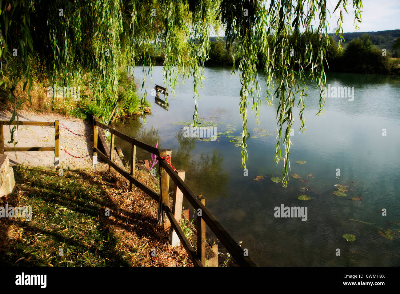 Marne river French countryside, Champagne - Ardenne, France Stock Photo ...