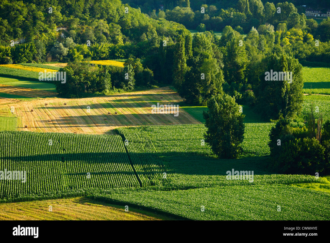 france green field panorama Stock Photo - Alamy